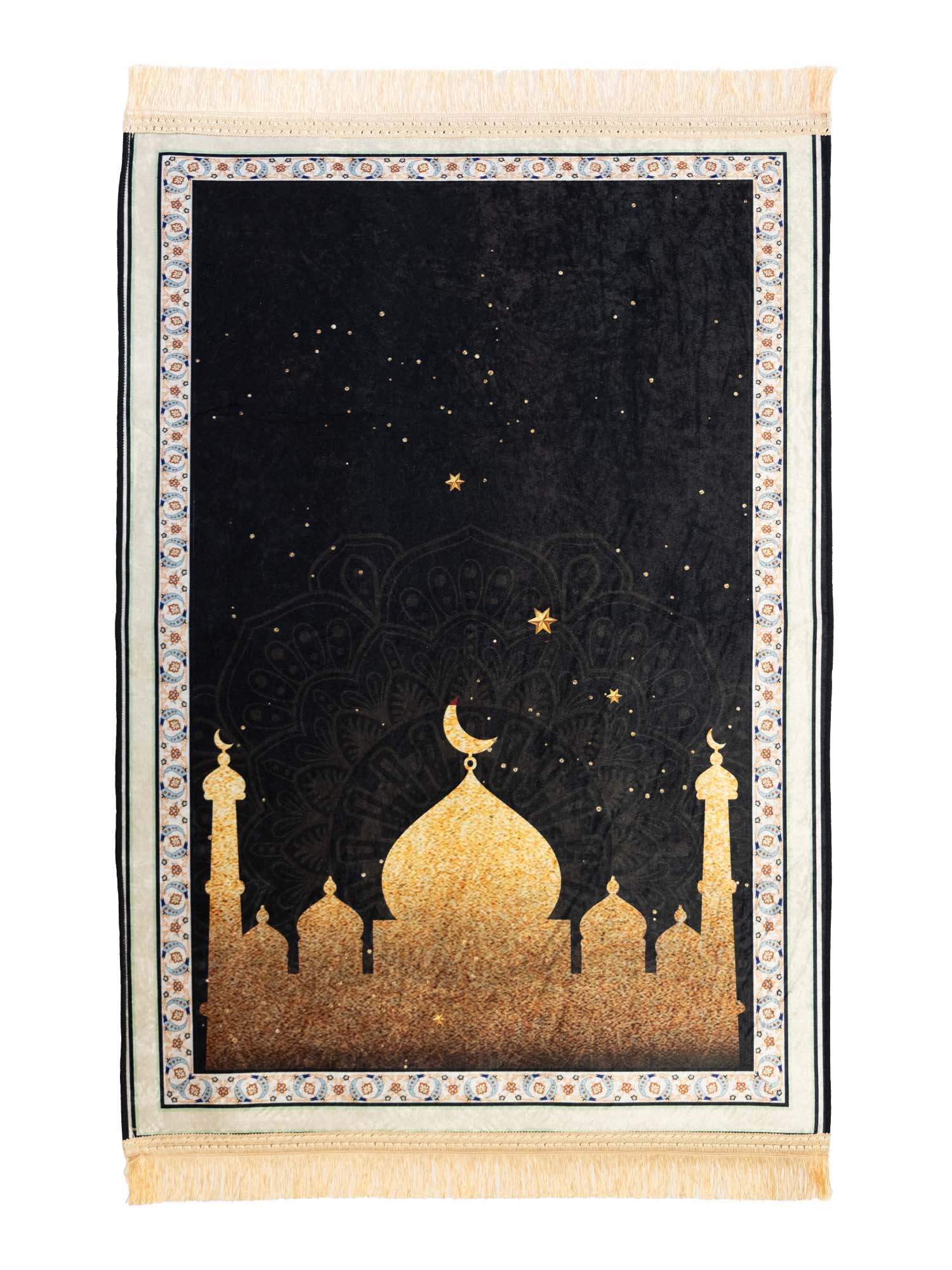 Black Masjid Prayer Mat – Islamic Impressions
